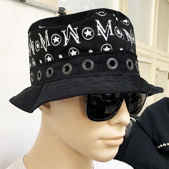 Accessories | Marc Vachon Monogram Grommet Bucket Hat | Poshmark